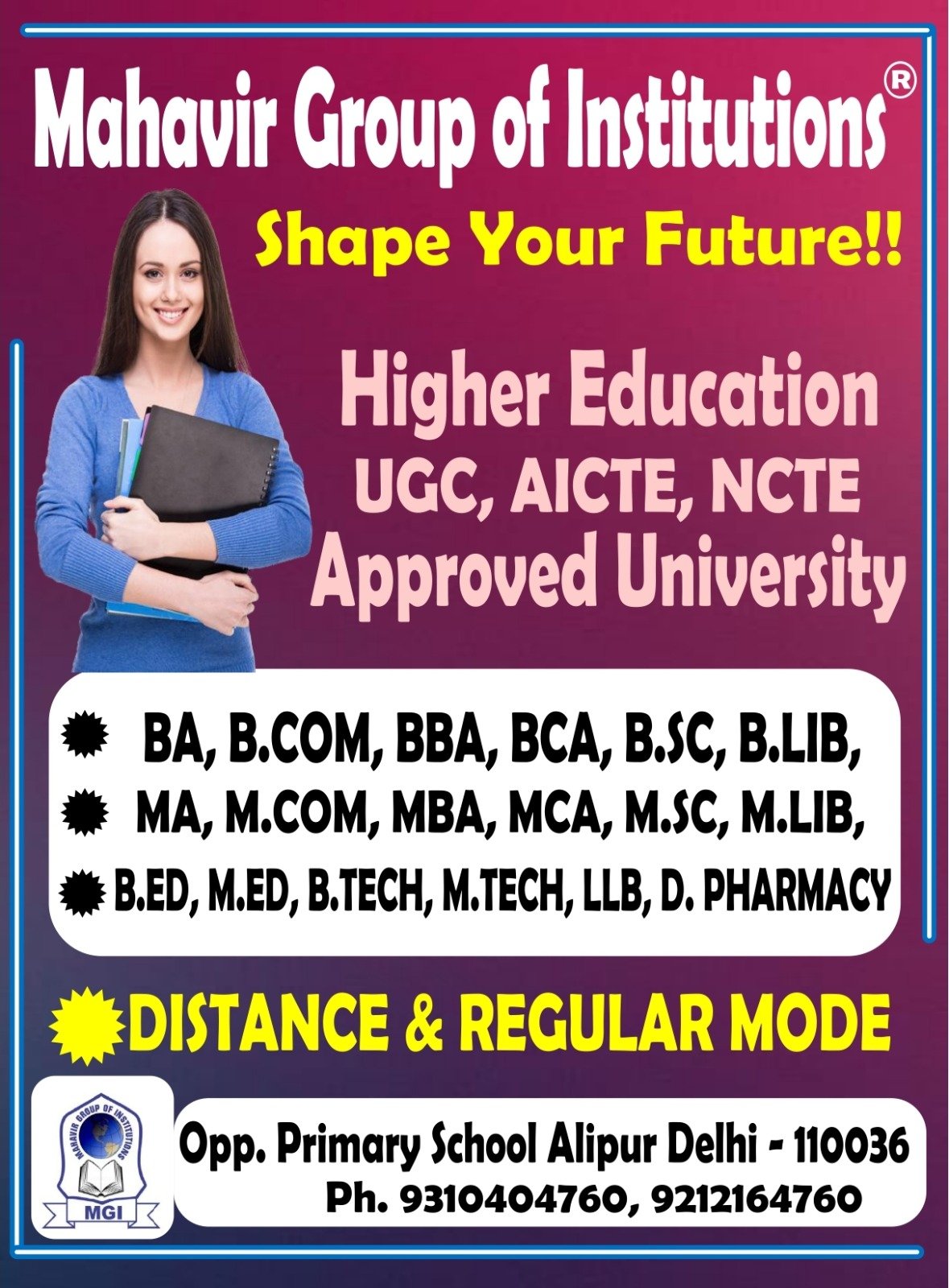 Welcome To Mahavir Group of Institutions (MGI)